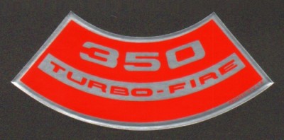 CHEVROLET 350 TURBO-FIRE AIR CLEANER DECAL | eBay
