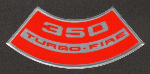 CHEVROLET 350 TURBO-FIRE AIR CLEANER DECAL | eBay