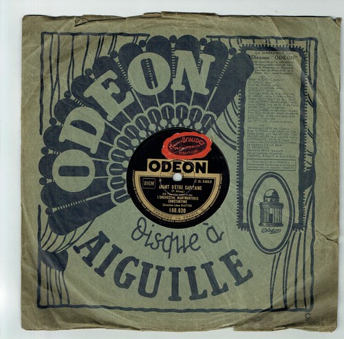 78 RPM 25cm Orch. Montmartrois Constantino L. Raiter Disc Captain ...