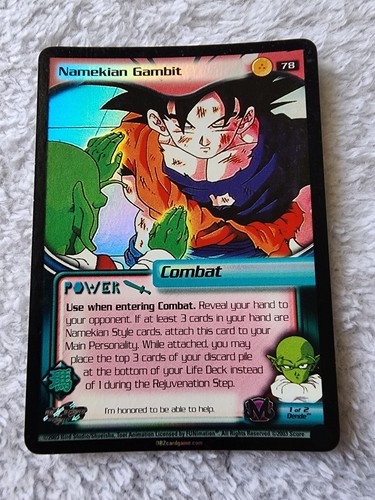 DBZ Dragon Ball Z FOIL Namekian Gambit 78 CCG Score Unlimited Buu Saga ...