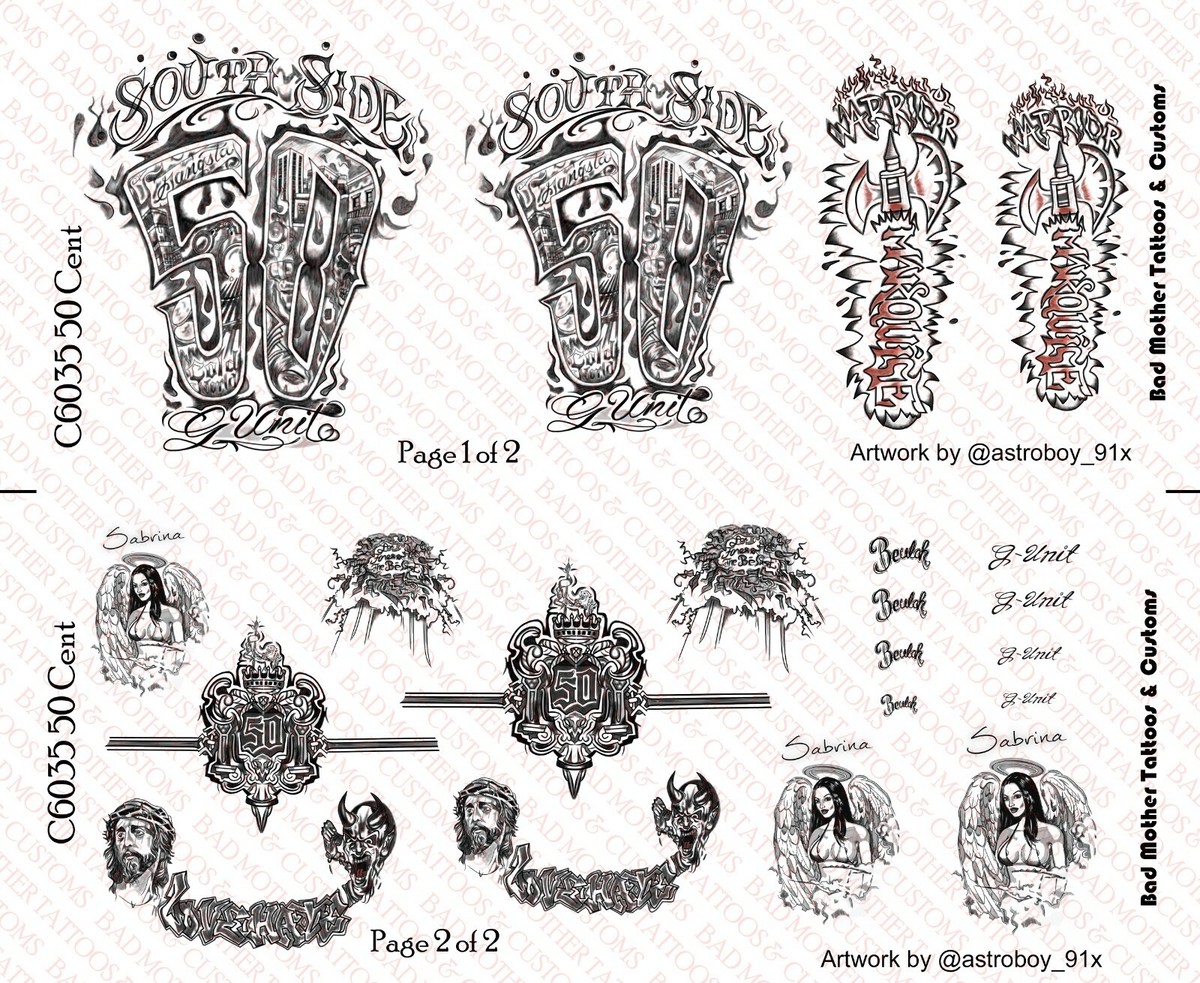 Scale Print Tattoos