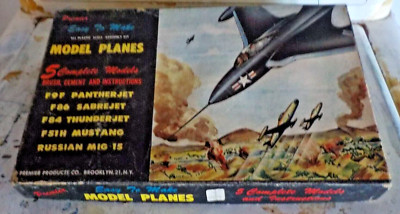RARE 1958 PREMIER PLASTICS GIFT SET "MODEL PLANES --"partly" sealed ...