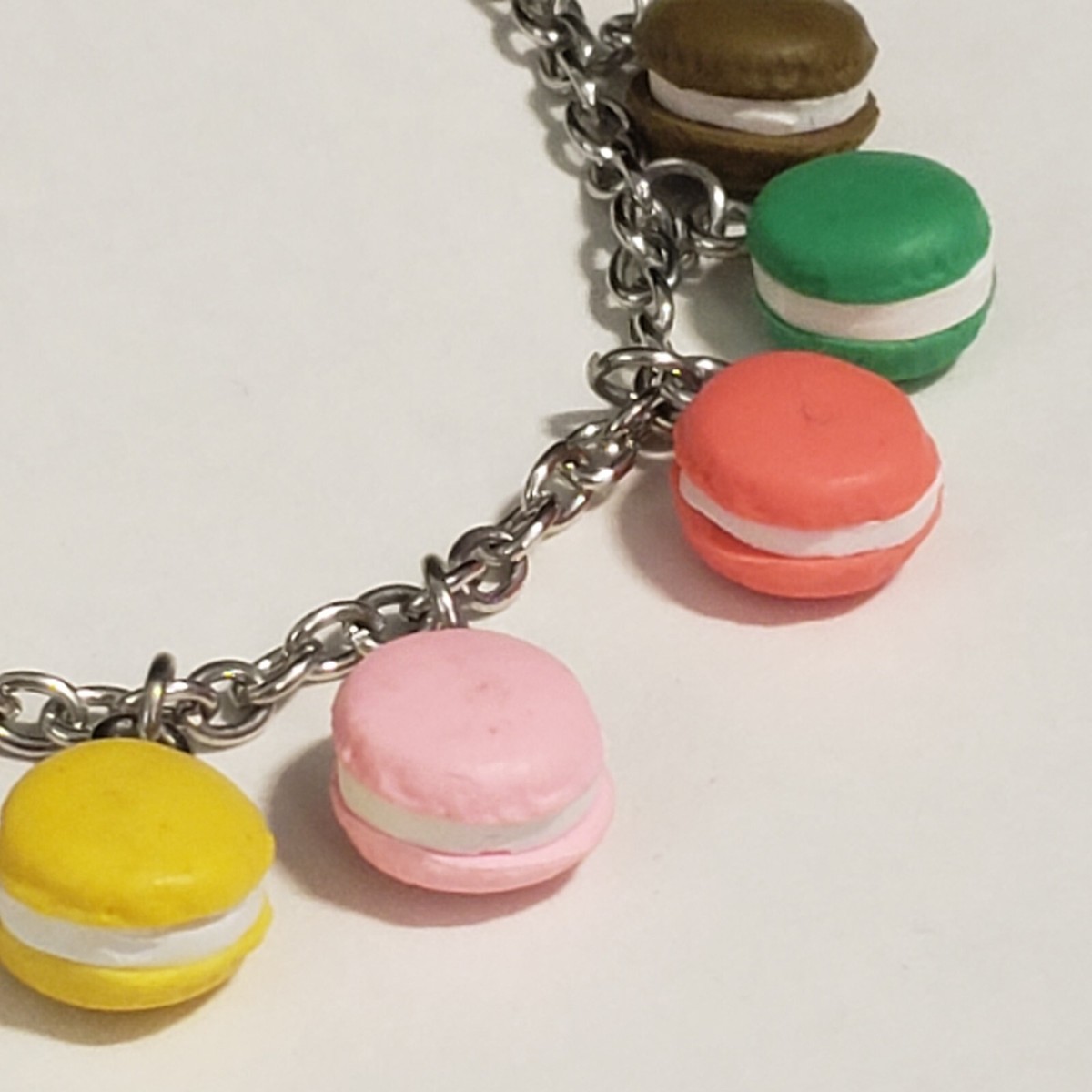Pastel Macaron Charm Bracelet