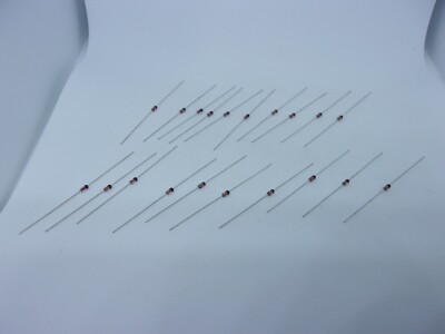 20 Pcs Pack Lot Silicon Planar Zener Diodes 1/2W 0.5W DO-35 Package DIP ...