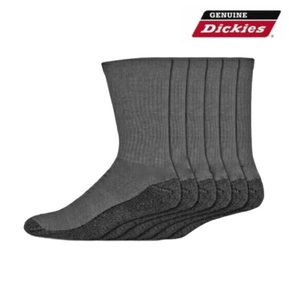 Dickies 12 Pair Crew Work Socks Dri-Tech Mens Extra Thick Reinforced | eBay