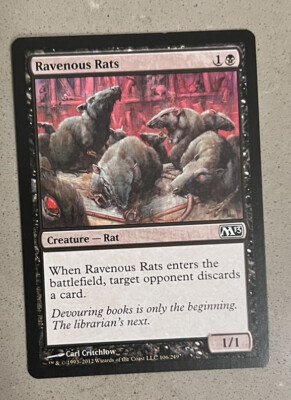 MTG Magic the Gathering Ravenous Rats (106/260) Magic 2013 | eBay