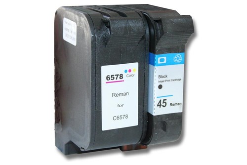 2x Tintenpatrone schwarz + color für HP Deskjet 990cm 990cse 990cxi ...