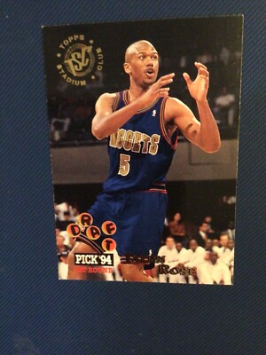 1994-95 Topps Stadium Club 1st Round Draft Pick Jalen Rose Rookie Card ...