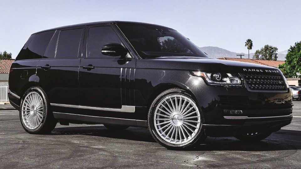 24" RF22 Wheels For Range Rover Autobiography 24x10 Machine Silver Rims ...