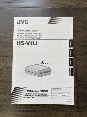 JVC JLIP Player Pack Instruction Manual | HS-V1U | Copyright 1996 ...
