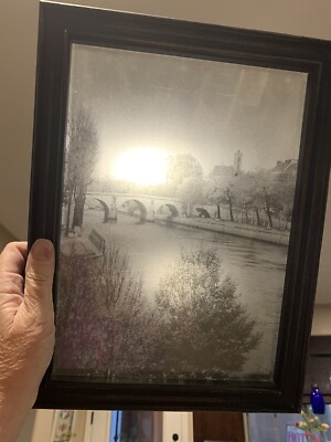 Vintage FRAMED Art By Eric Kamp, Romm Art The Pont-Neuf, Paris On GLASS ...