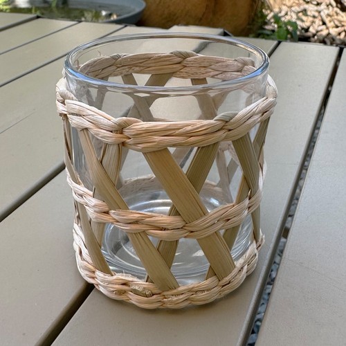 Rattan Woven Tea Light Candle Holder Wicker Woven Votive Candle Holder ...