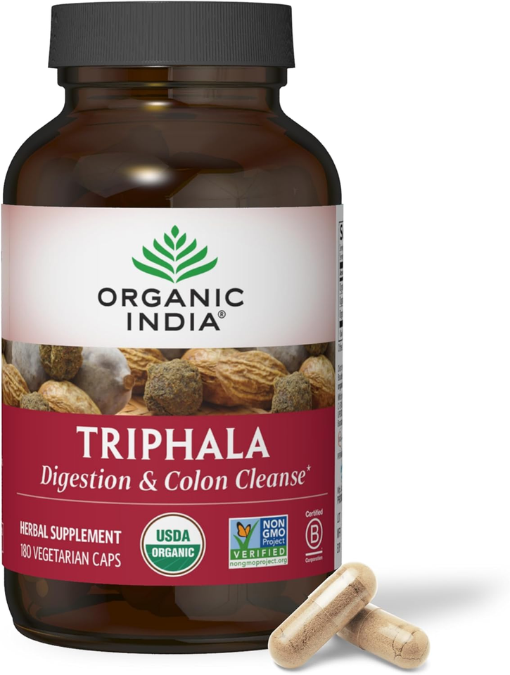 Organic India Triphala Capsules Organic - Herbal Supplement with Amla ...