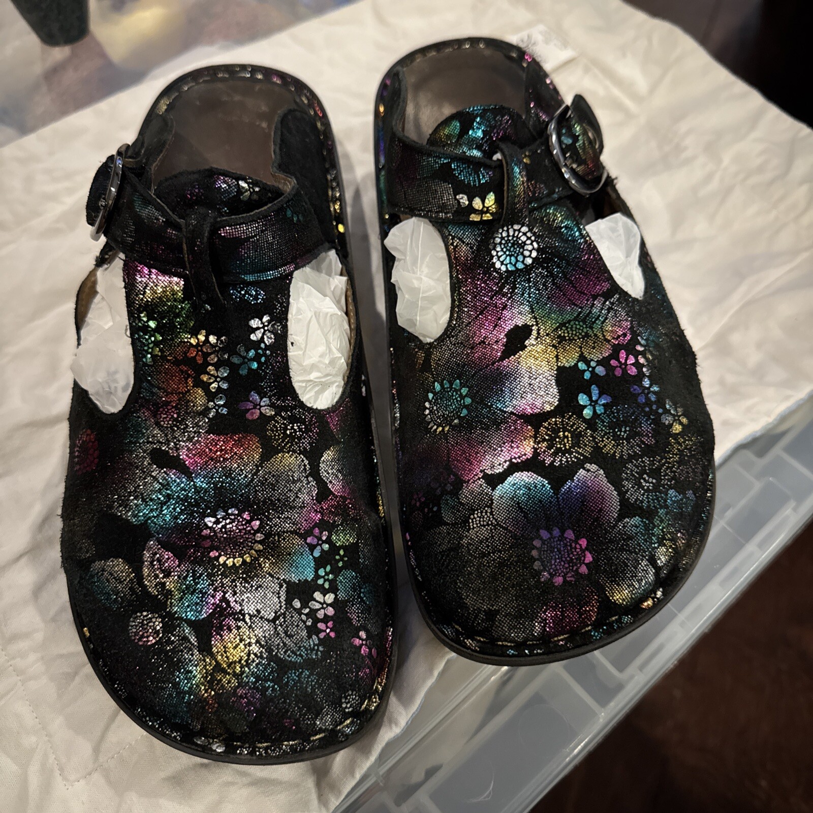 alegria 37 clogs Multi Colored Floral Clogs - Gem