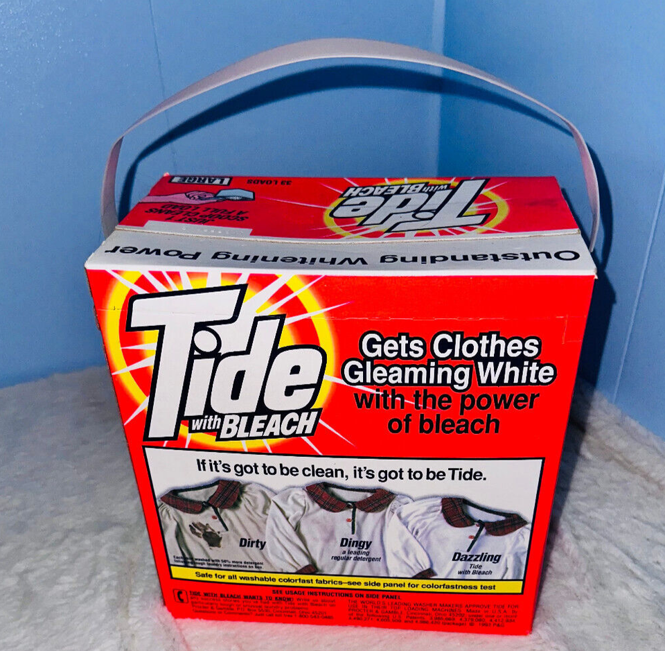 Vintage Tide Detergent With Bleach 33 Loads 6.14 Lbs New and Sealed | eBay