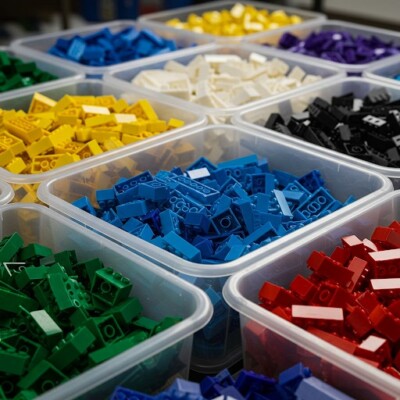 LEGO By Color Bulk Lot 100-500 Pieces Free Shipping At $25 Free Minifig ...