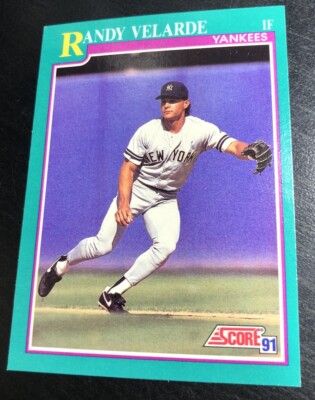 1991 Score New York Yankees Baseball Card #134 Randy Velarde | eBay