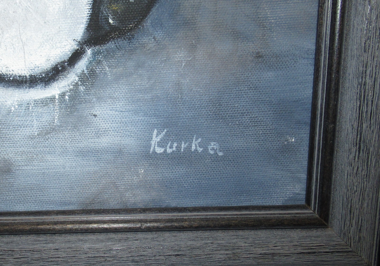 KURKA ORIGINAL OIL ON CANVAS GRAY WOLVES PAINTING | eBay