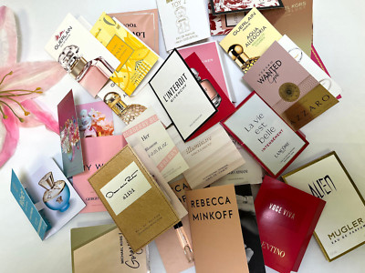24X New Random Unique Women's Perfume Fragrance Sample W/Cards | eBay