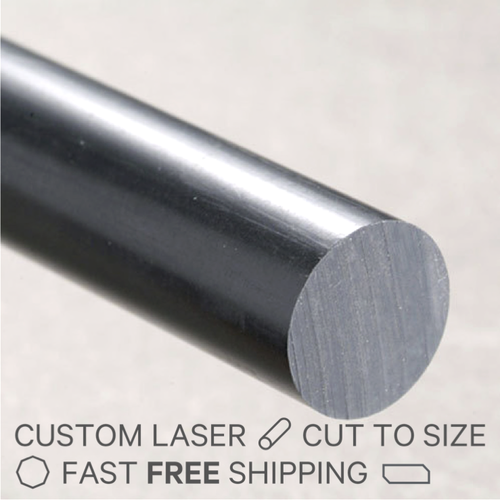 Black Opaque Acetal Rod Copolymer Dia.70mm x 295mm long FAST N FREE ...