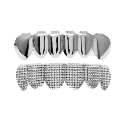 6 Teeth Silver False Mouth for Halloween Costume 18K Gold | eBay