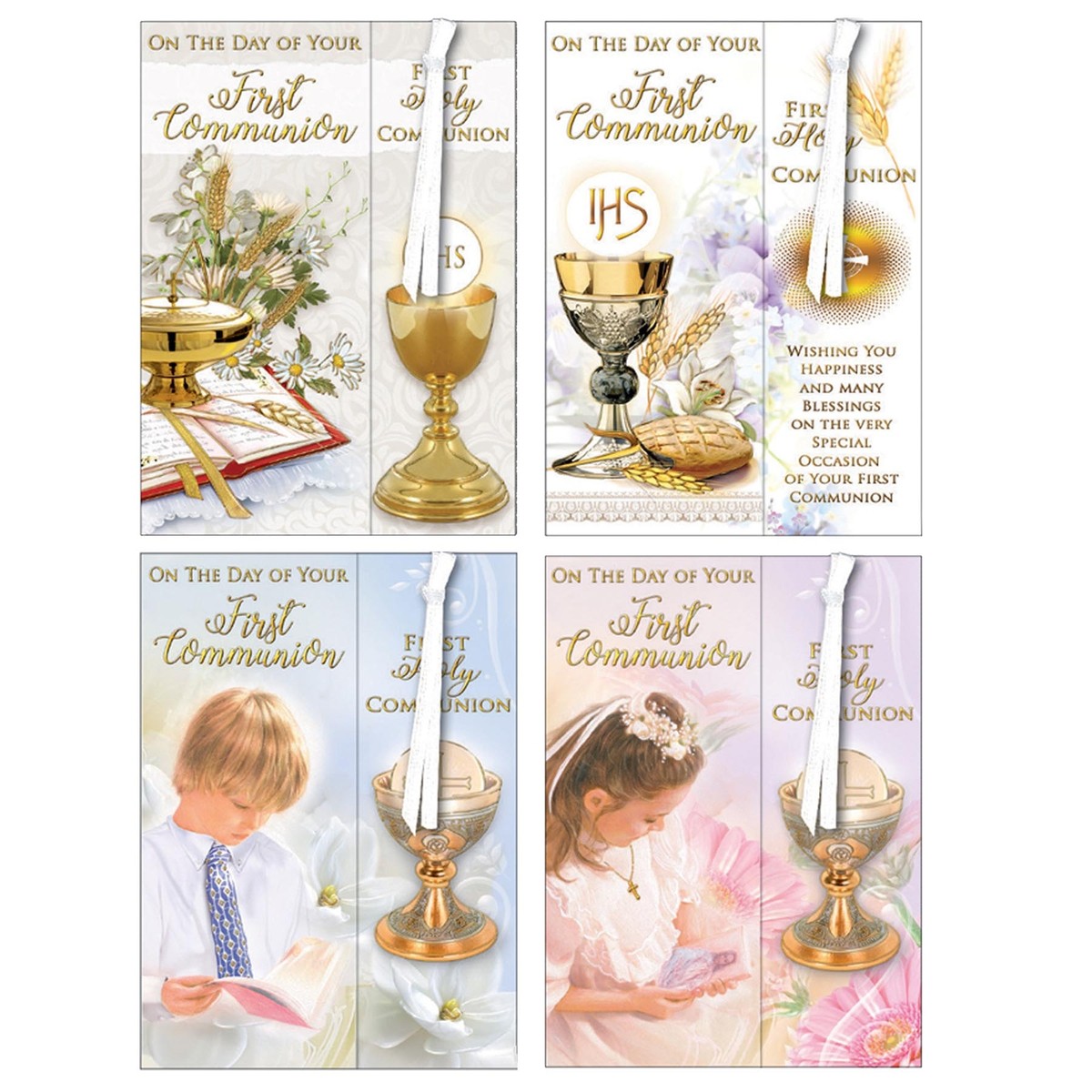 Communion Card For Decorating Chalice With Host First Communion