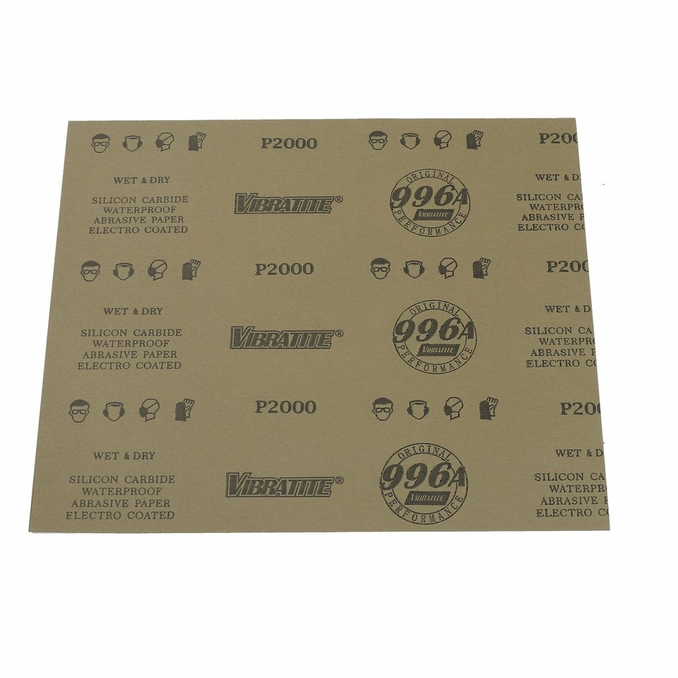 9x11" SANDING SHEETS Wet/Dry Silicon Carbide Sandpaper Grits 80-7000 ...