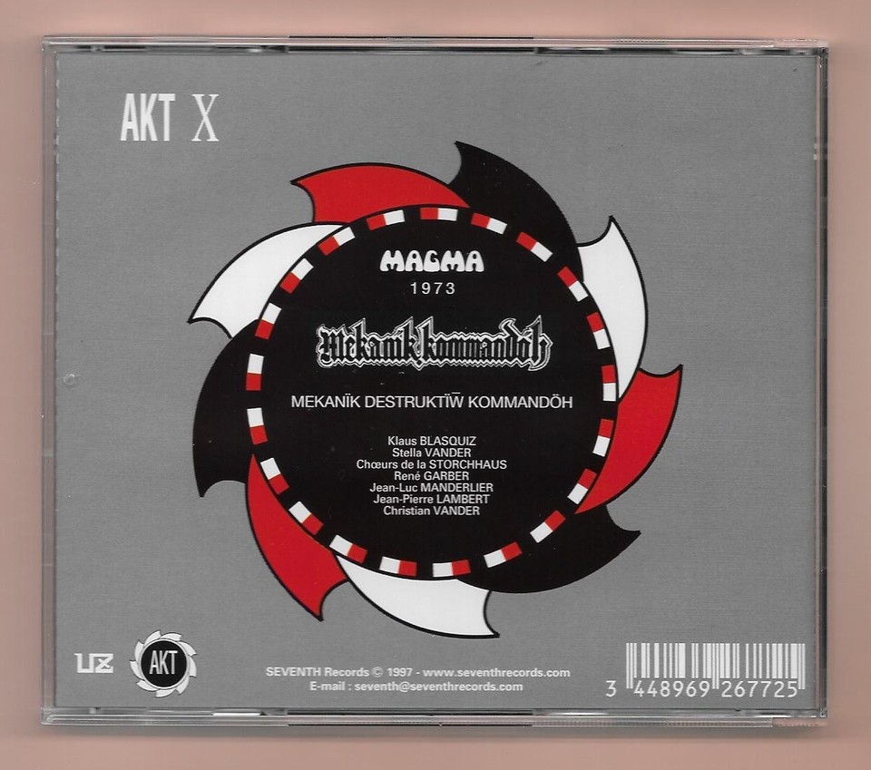 RARE CD ★ MAGMA - MEKANIK KOMMANDOH ★ ALBUM AKT X | eBay