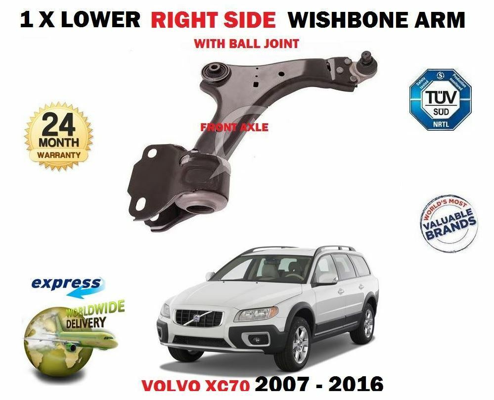 FOR VOLVO XC70 30683249 31202229 31277346 31317664 FRONT RIGHT WISHBONE ...