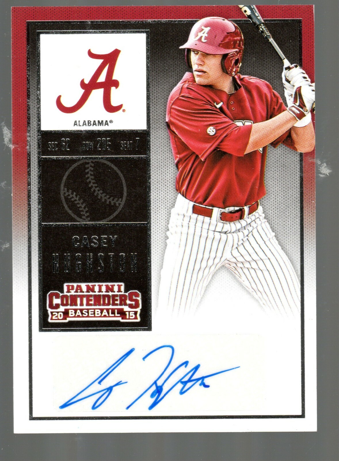 2015 Panini Contenders College Ticket Autographs #42 Casey Hughston ...