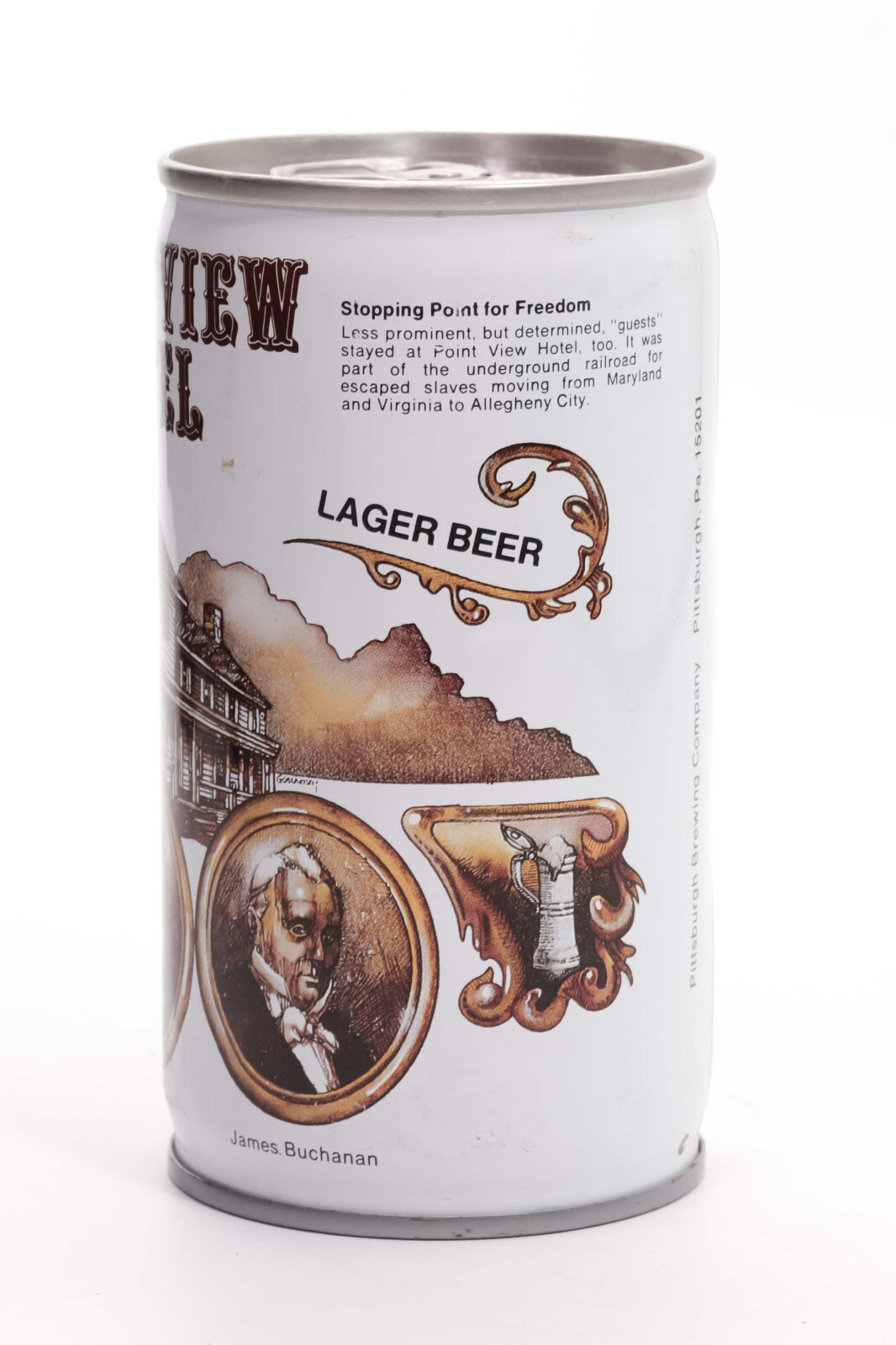 Point View Hotel Lager Beer Can Tab Top CS Pittsburgh Brewing Co 12oz ...