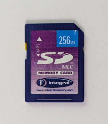 Vintage 256 MB Integral SD Memory Card - Made In Japan | eBay