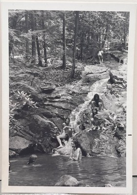 Nude Men Skinny Dipping Affectionate Risque Gay Int Vtg Snapshot Photo ...