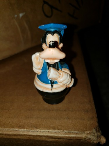 VINTAGE DISNEY GOOFY GRADUATE LITTLE PEOPLE STYLE PVC FIGURE GRADUATION ...