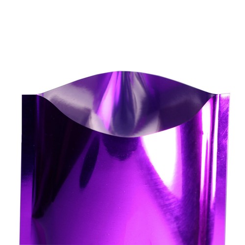 100x Gloss Violet Purple Metallic Foil Mylar Top Fill Bags 7x10cm 2 ...