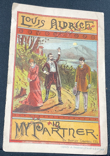 Louis Aldrich in My Partner Play advertisement card 6"x4" | eBay