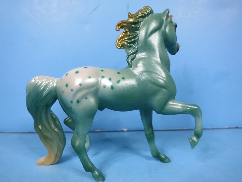 BREYER STABLEMATE-Green Appaloosa Prancing Morgan Unicorn Stallion-USED ...