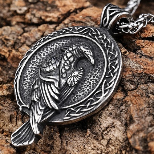 Personalized Viking Rune Eagle Pendant Stainless Steel Necklace ...