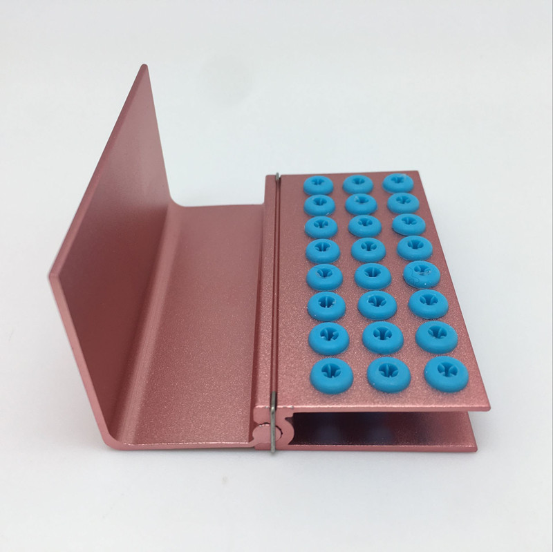 1pc 24 holes Dental FG RA Bur Burs Disinfection Holder Silicon Blocks ...