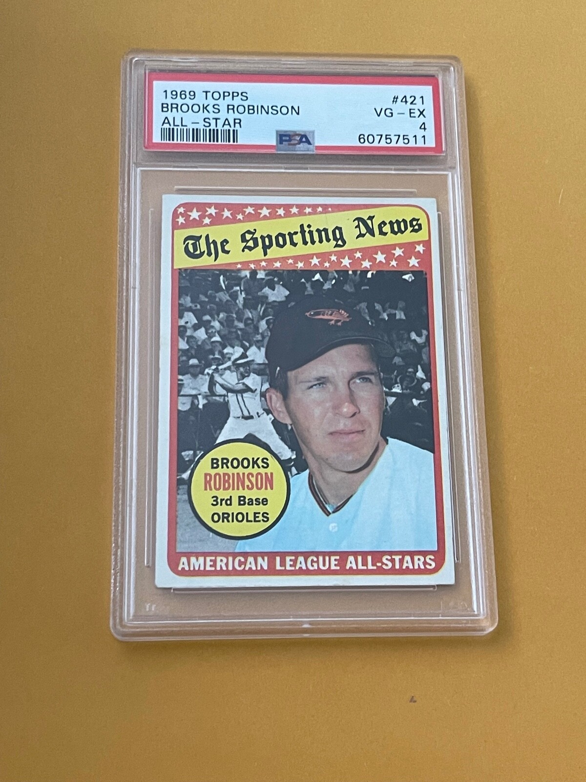 1969 Topps - The Sporting News All Star Selection #421 Brooks Robinson ...