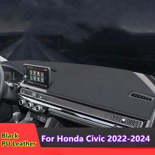 For Honda Civic 11th 2022-24 Leather Dashboard Dash Cover Protector Mat ...