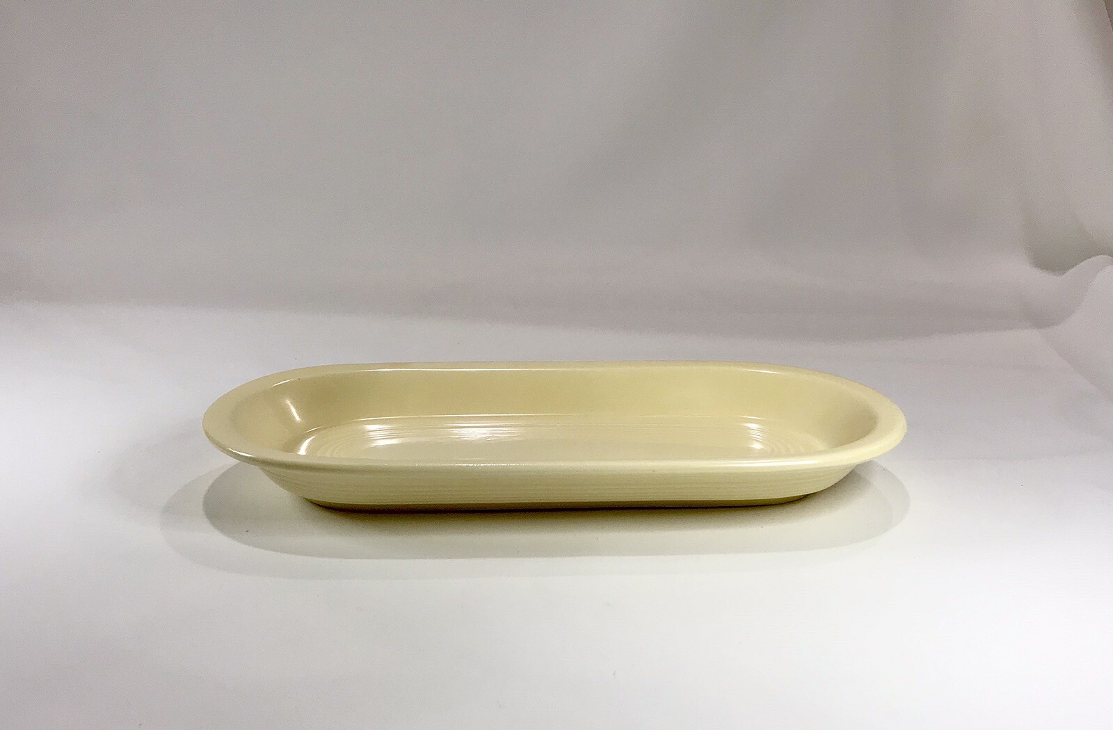 Vtg FIESTA Original Ivory Utility Tray 10 7/16" Serving Platter ...