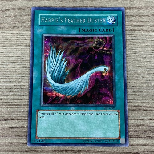 YU-GI-OH! HARPIE'S FEATHER DUSTER SDD-003 1996 TCG CARD GAME YUGIOH | eBay
