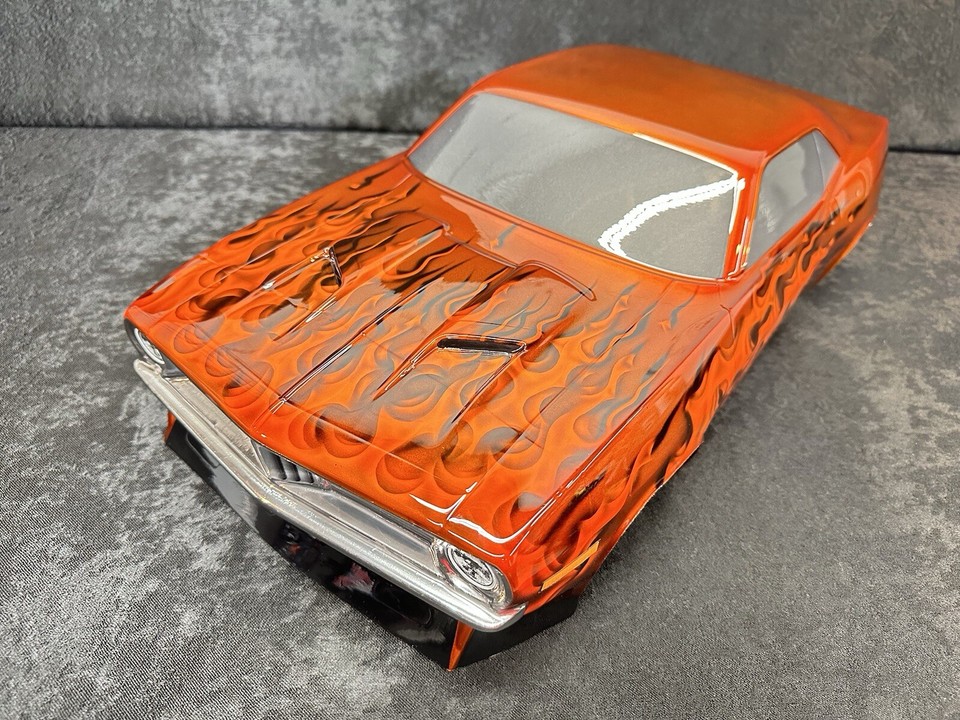 CUSTOM PAINTED RC DRAG BODY NO PREP LOSI 22S AE DR10 TRAXXAS SLASH CUDA ...