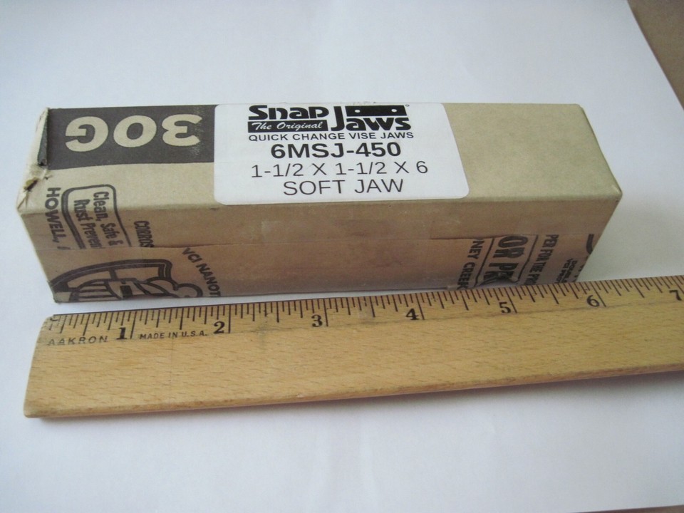 (Qty 1) Snap Jaws 6MSJ-450 Vise Soft Jaw, 1-1/2 x 1-1/2 x 6" | eBay
