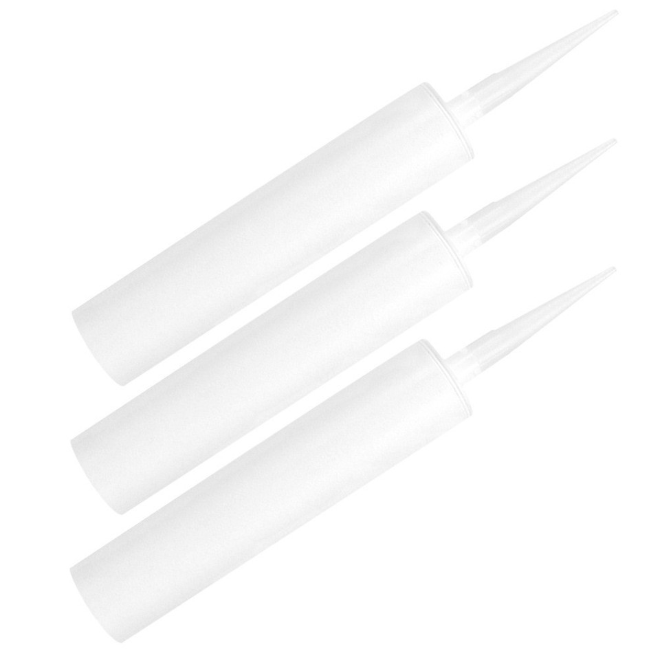 3 Pcs Refillable Tube Caulk Empty Hose Plastic Tubes Caulking Sealant ...