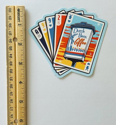 DUTCH BROS COFFEE DECK OF CARDS STICKER DROP JULY 2ND 2025 MONTHLY DROP ...