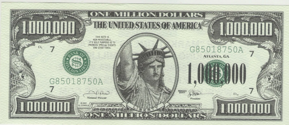10000000 Dollar Bill