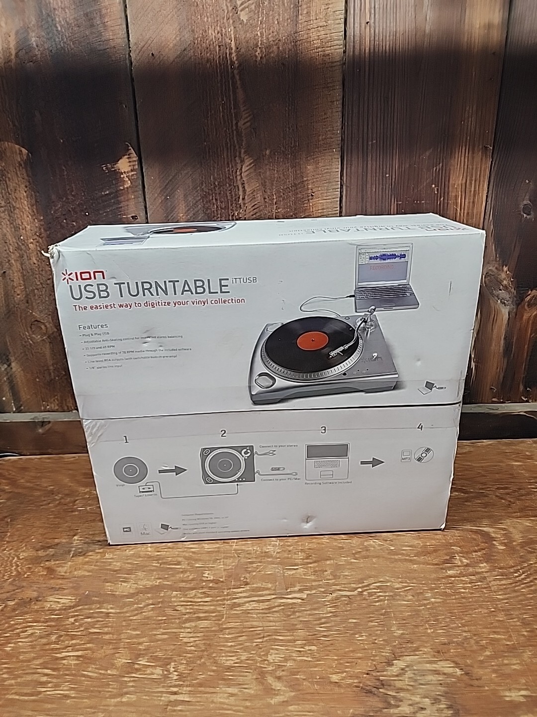 ION Audio iTTUSB USB Turntable - Gray for sale online | eBay