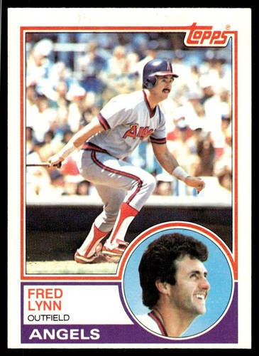 1983 Topps Baseball Card Fred Lynn California Angels #520 | eBay